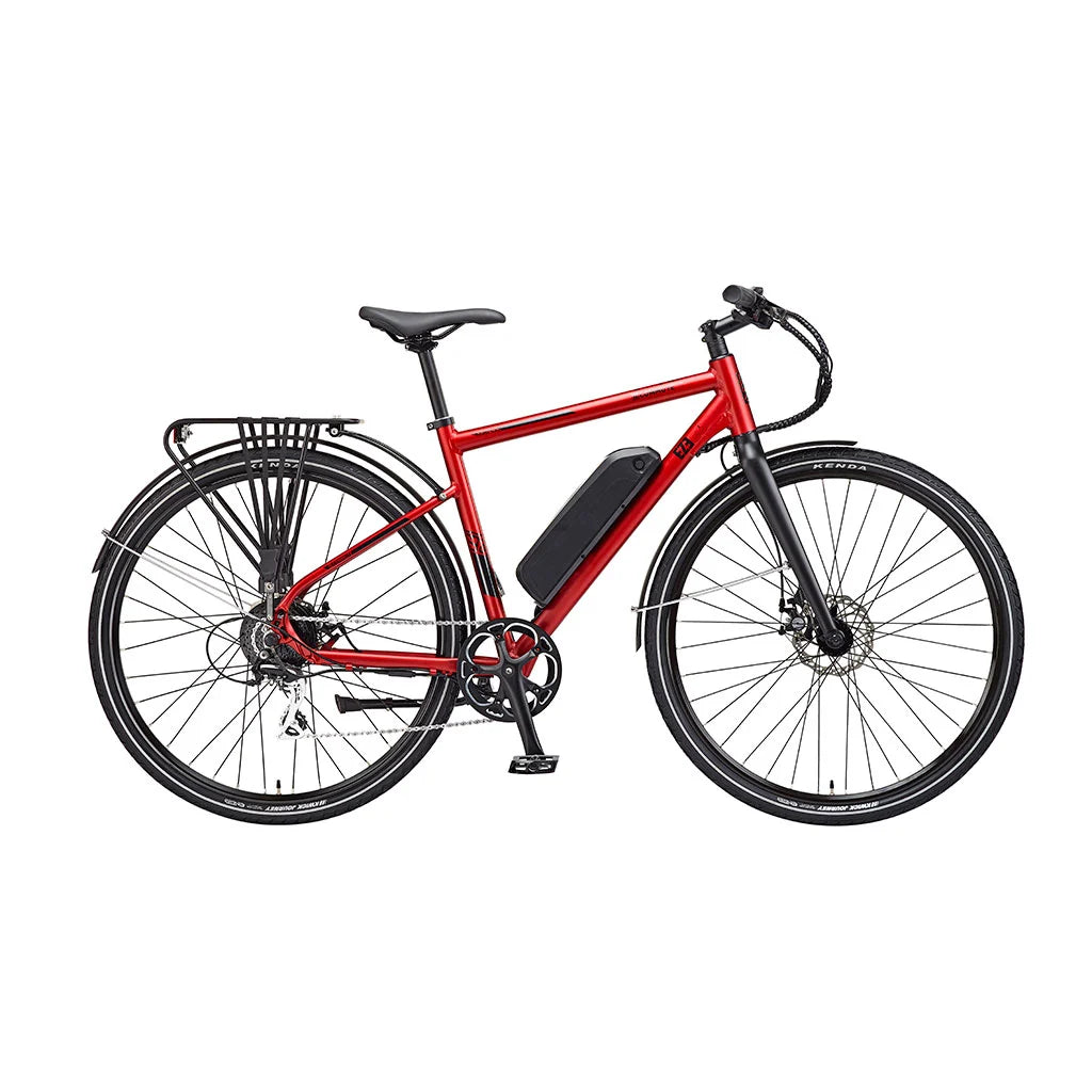 EZEGO Commute EX Gents Electric Bike 250W - Matt Metallic Red – Bike ...